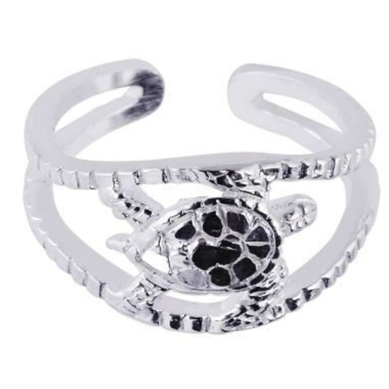 Turtle Toe Ring - Etsy