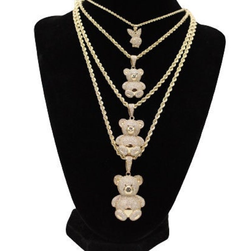 Teddy Bear Gold Chain - Etsy