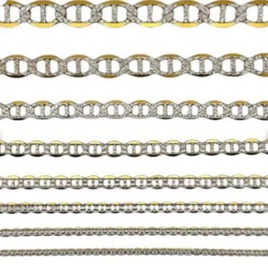 Mariner Link Two Tone Bracelet - 10K Yellow Gold Solid - Etsy