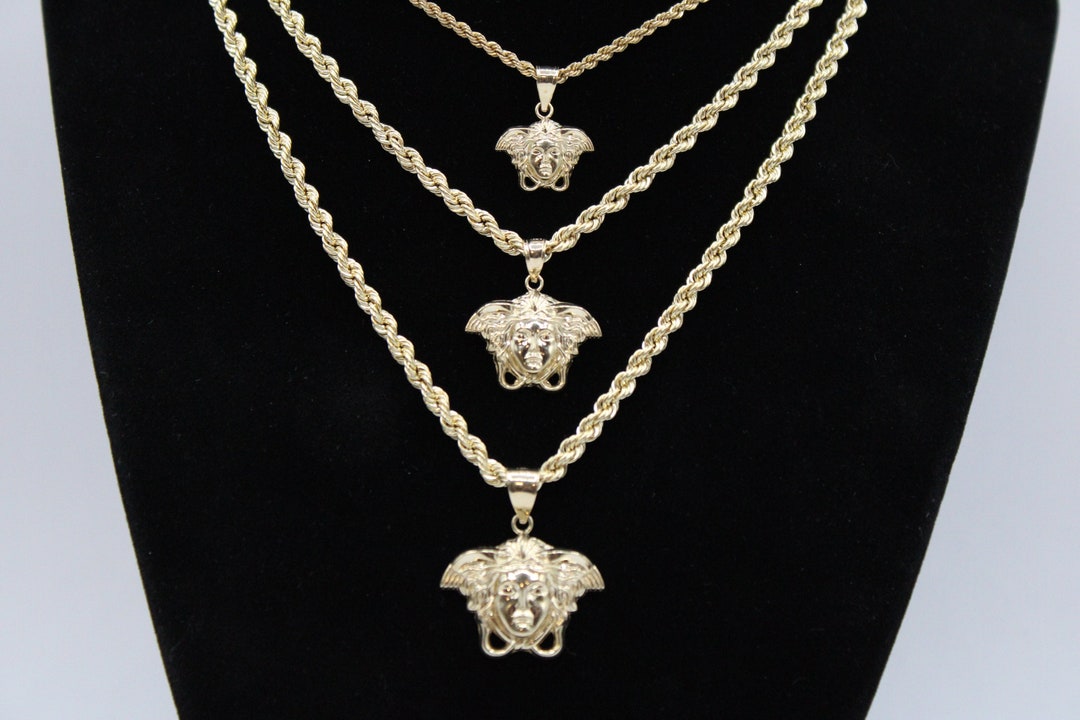10k Gold Medusa Pendant | Pendant for Chain Necklace | Unisex Pendant ...