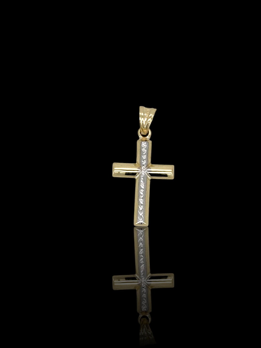 10k Yellow Gold Cross for Necklace Chain Religious Christian Pendant ...
