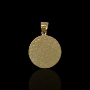 Jesus Two Tone Medallion Pendant - 14k Yellow Gold - Etsy