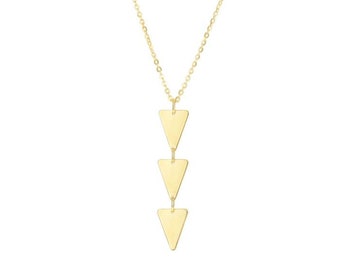 Gold Drop Down Necklace - Etsy