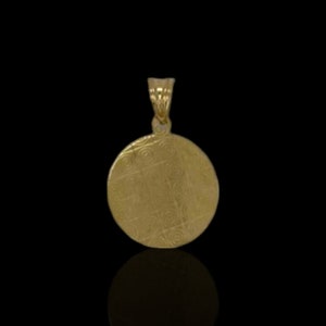 Jesus Two Tone Medallion Pendant - 14k Yellow Gold - Etsy