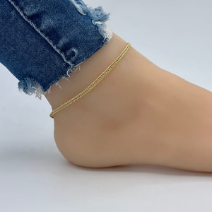 10K Anklet - Miami Cuban Anklet , Double Miami Cuban Gold Anklet, 10K ...