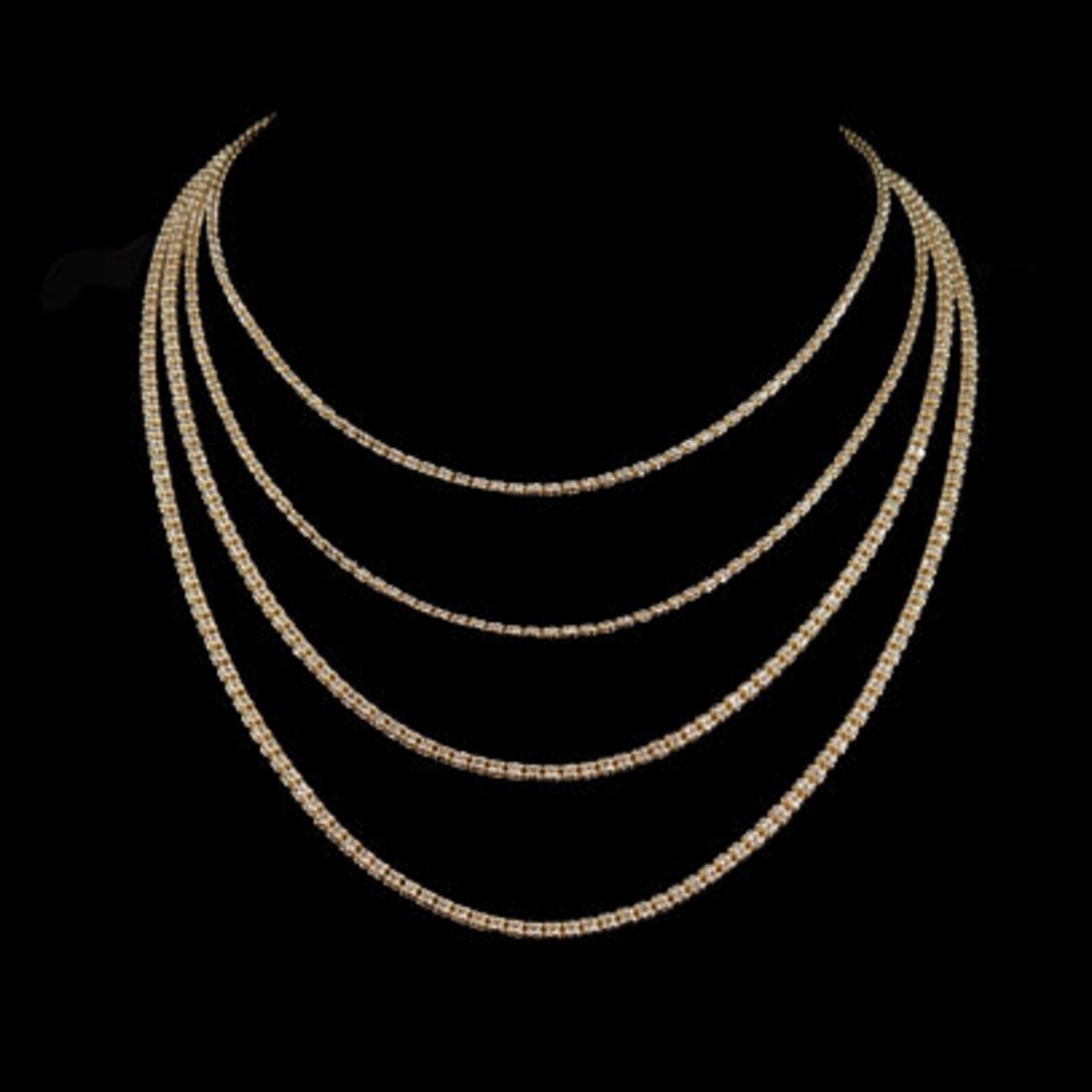 10k SOLID Real Gold Diamond Cut Ice Link Chain Necklace , 3-4.5mm ...