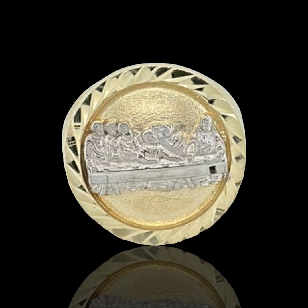 Last Supper Ring - 10K Yellow Gold - Etsy