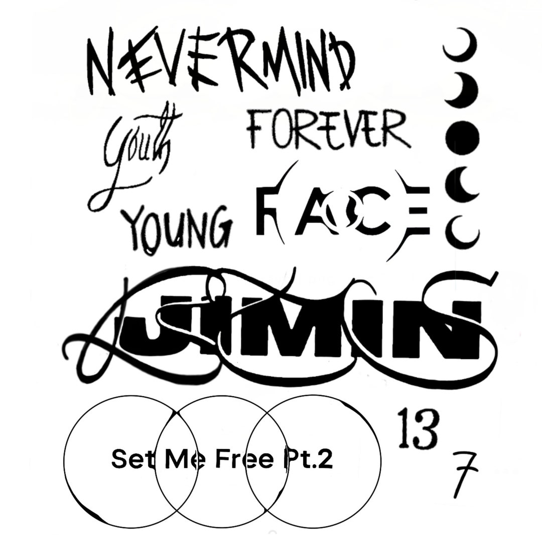 Jimin of BTS, UPDATED Nevermind, Youth, Young, Forever, 13 and 7 Tattoo ...