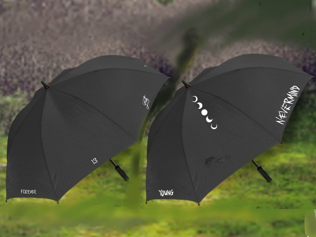 BTS Umbrella Jimin Tattoo Edition, Nevermind, Youth, 13, Young, Forever ...