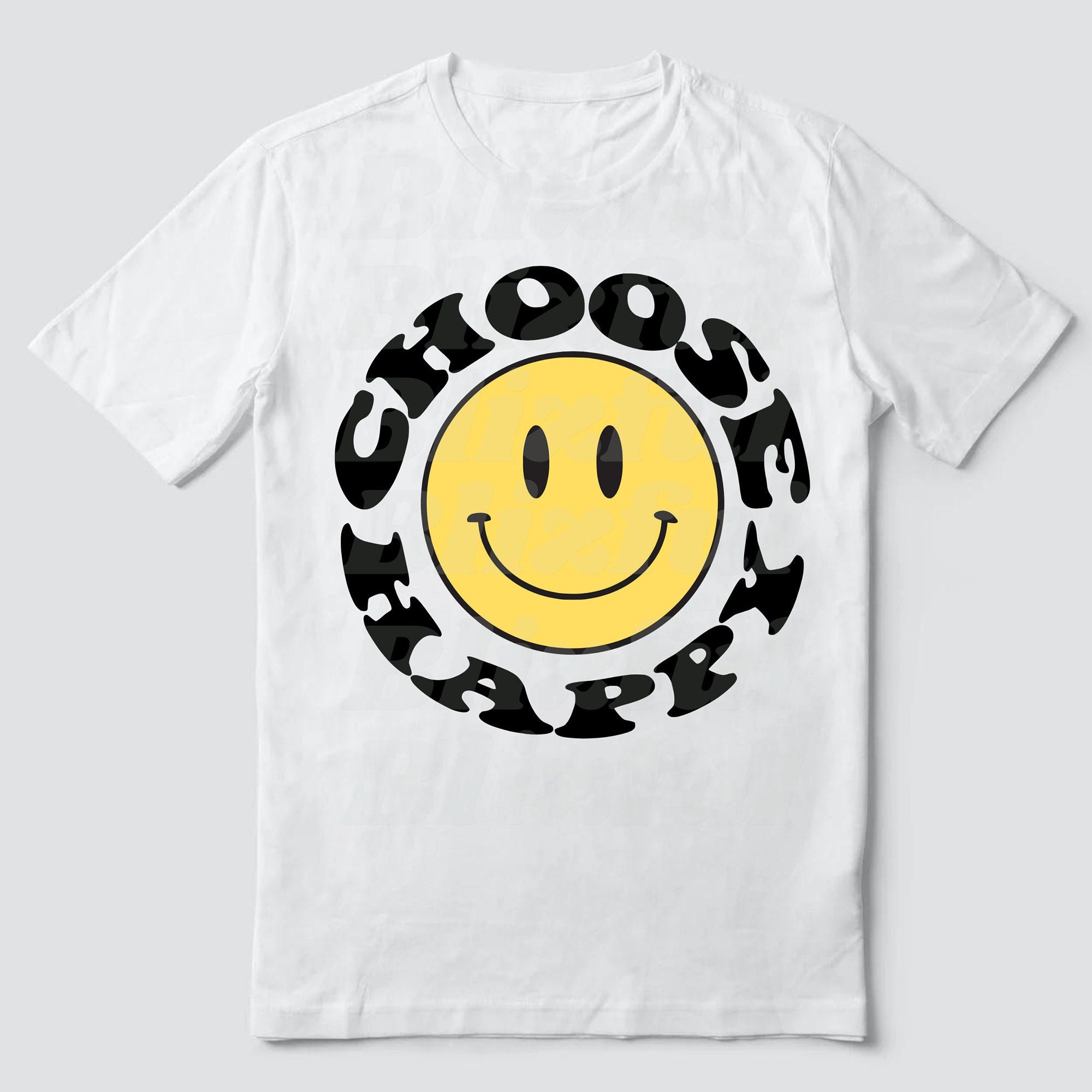 Choose Happy Smiley Face SVG-PNG Digital File - Etsy