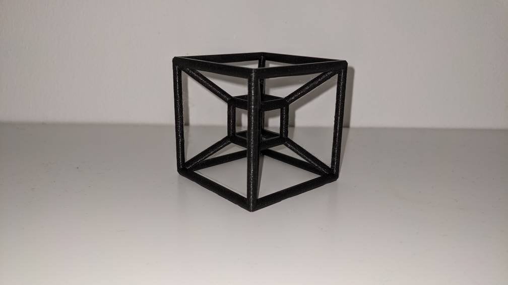 Tesseract Geometric Model /desktop Hypercube /infinity Cube - Etsy
