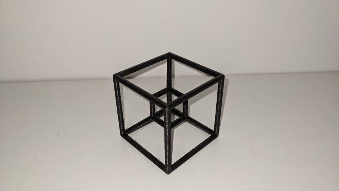 Tesseract Geometric Model /desktop Hypercube /infinity Cube - Etsy