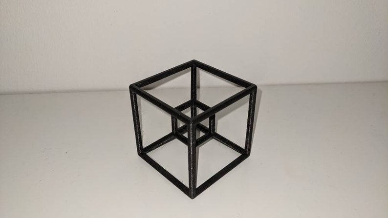 Tesseract Geometric Model /desktop Hypercube /infinity Cube - Etsy