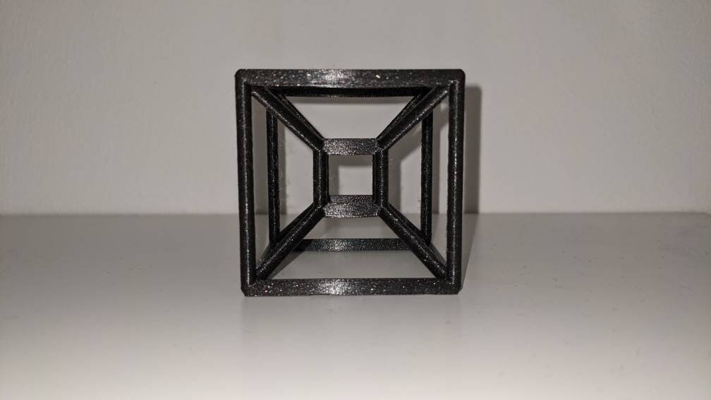 Tesseract Geometric Model /desktop Hypercube /infinity Cube - Etsy