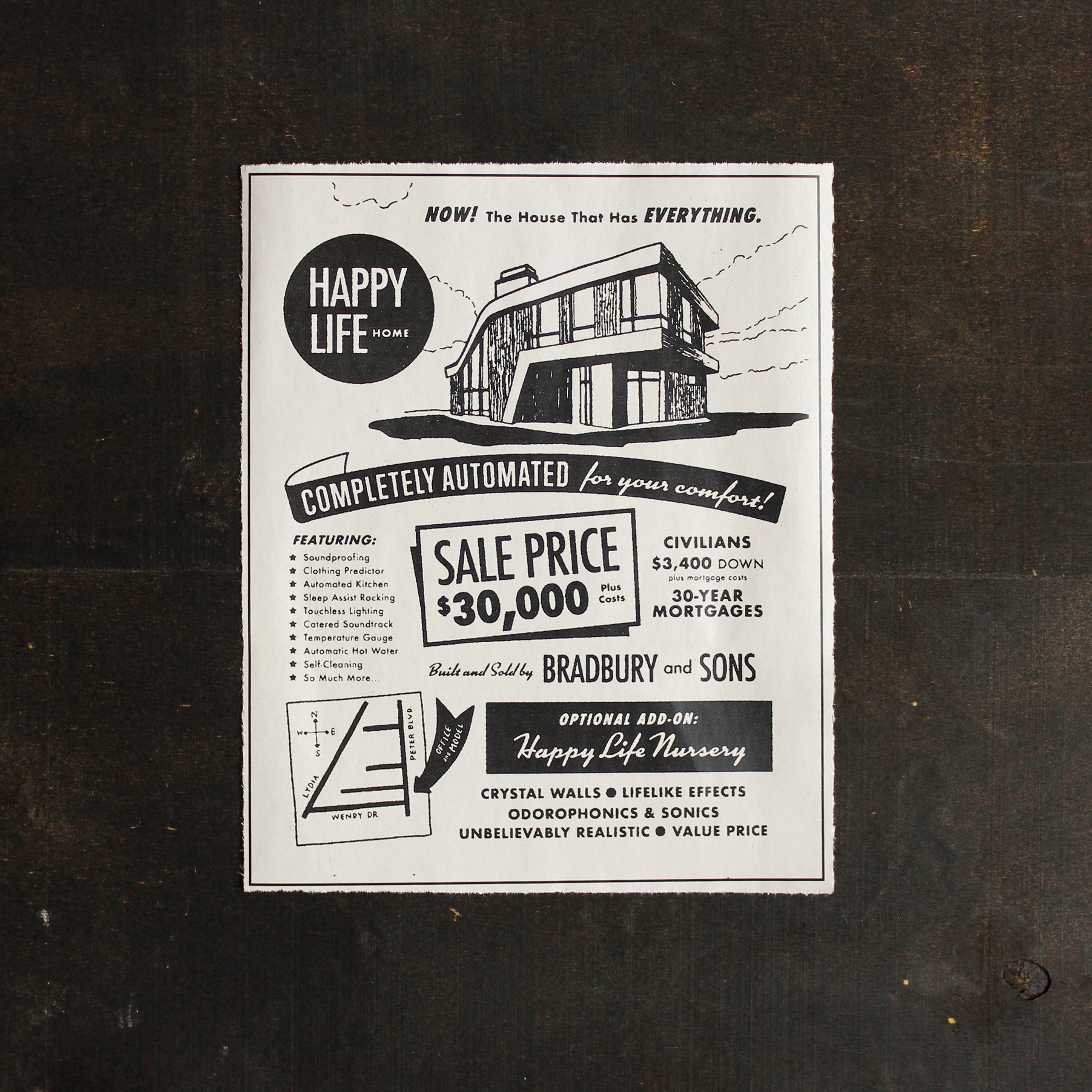 The Veldt Inspired Vintage Happy Home Newspaper Advertisement Print ...