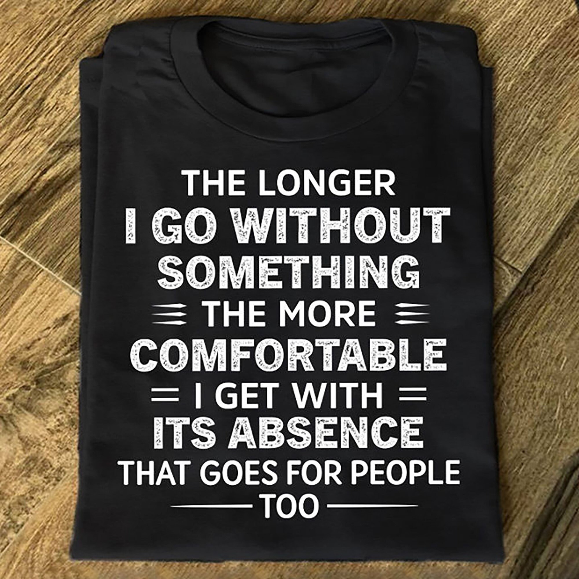 The Longer I Go Without Something The More Comfortable I Get | Etsy