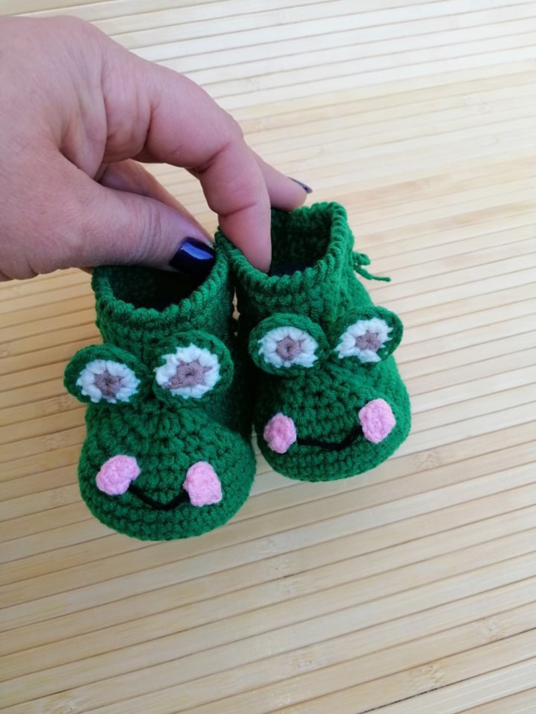 Booties Kids/frog Booties/crochet Frog Shoes/newborn Baby Gift /photo ...