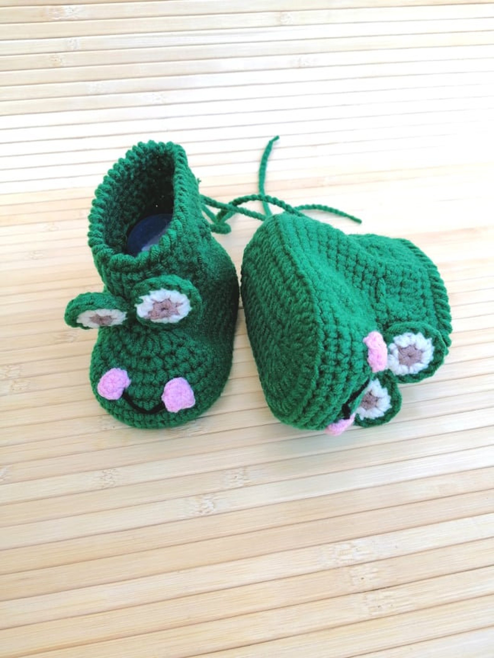 Booties Kids/frog Booties/crochet Frog Shoes/newborn Baby Gift /photo ...