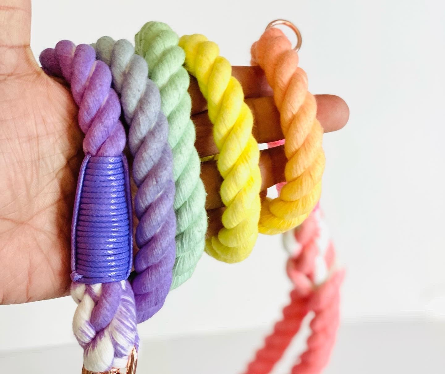 POPPY OMBRE Gradient Cotton Rope Leash Nautical Rope Leash - Etsy