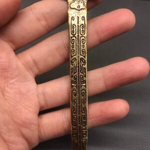 Chinese Antique Pure Handmade Pure Copper Small Sword to Ward - Etsy