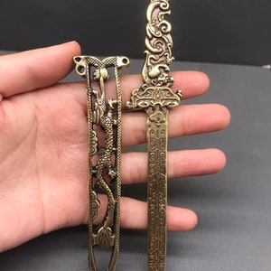Chinese Antique Pure Handmade Pure Copper Small Sword to Ward - Etsy