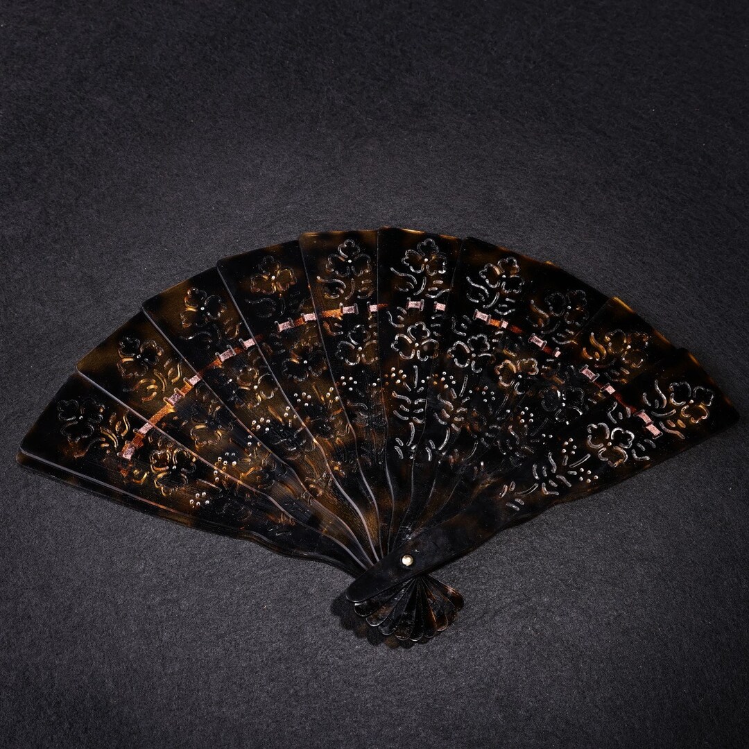 Chinese Antique Hand Carved Hollow Folding Fan, Worth Collecting - Etsy
