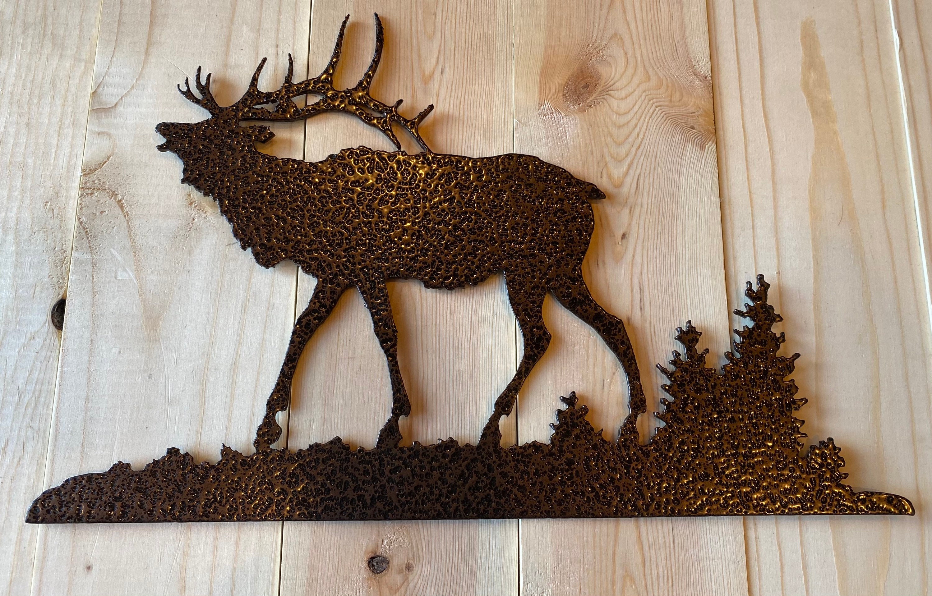 Elk Metal Wall Decor | Etsy