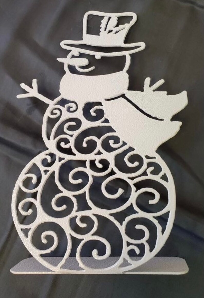 Snowman Metal Decor - Etsy