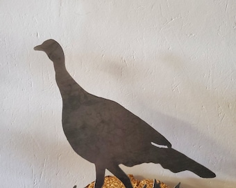 Turkey Tom Metal Garden Stake - Etsy