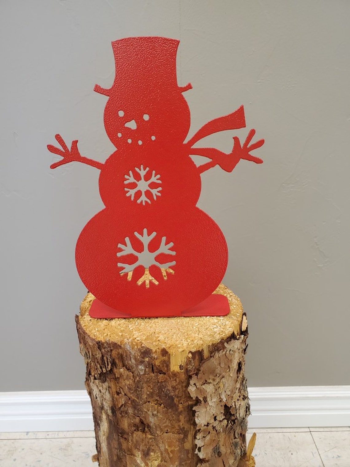 Snowman Metal Decor - Etsy