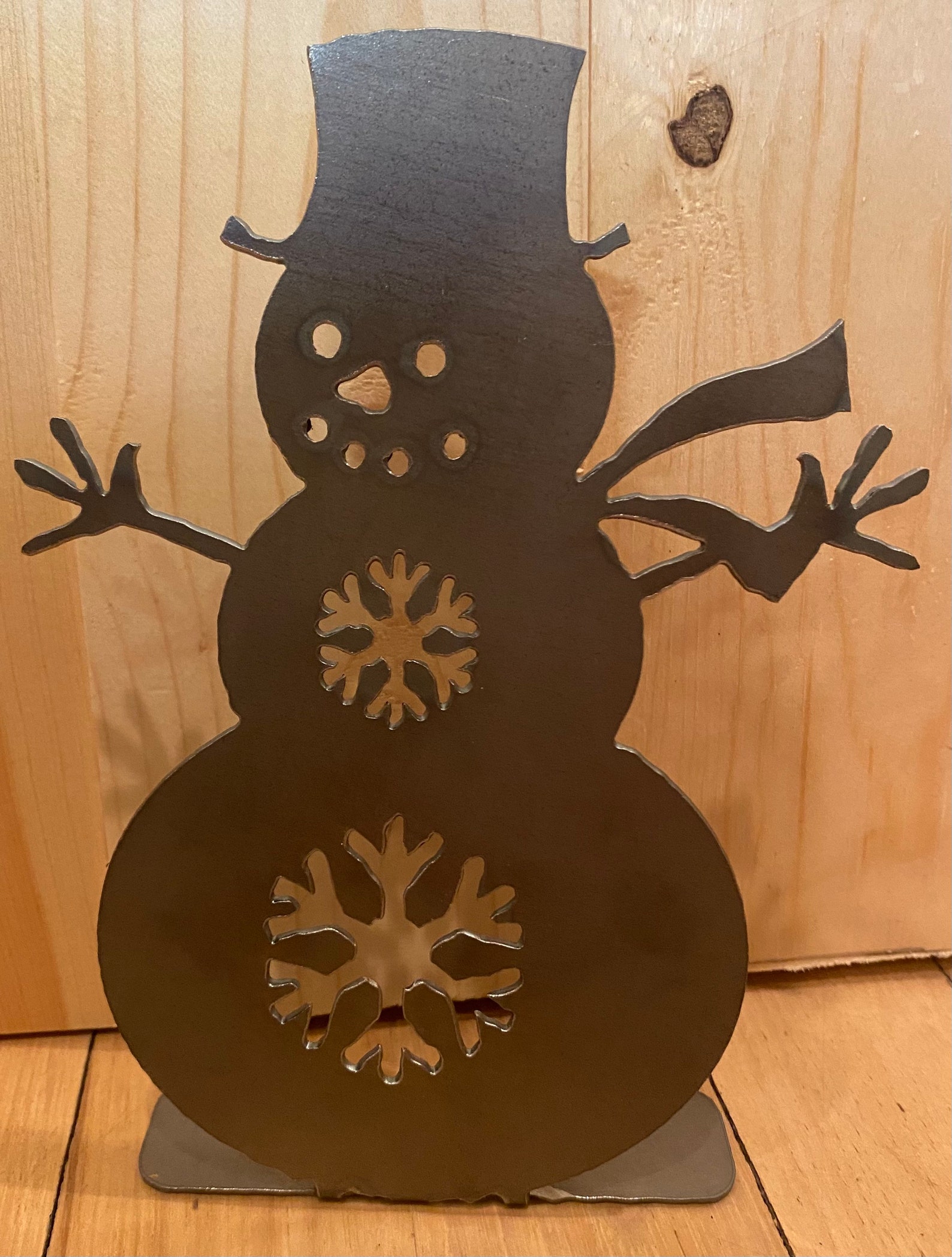Snowman Metal Decor - Etsy