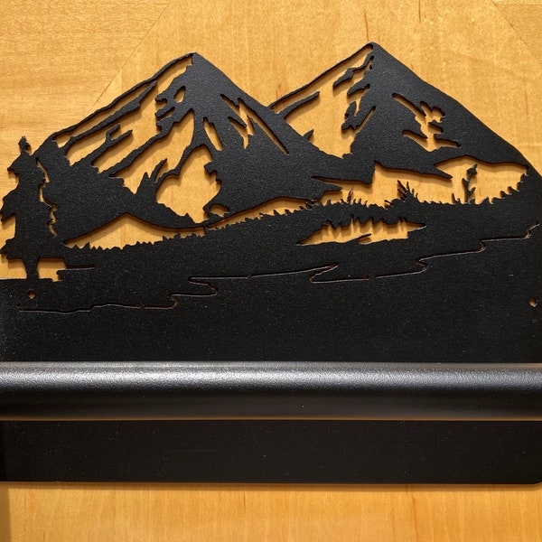 Metal Mountain Coat Rack - Etsy