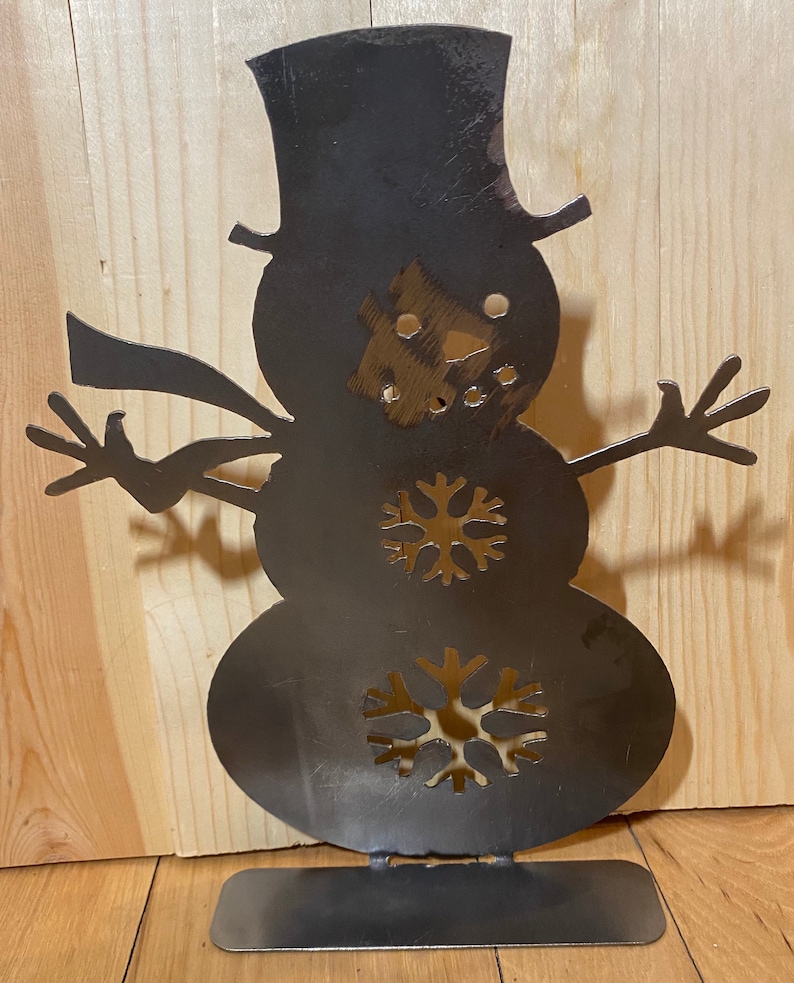 Snowman Metal Decor - Etsy