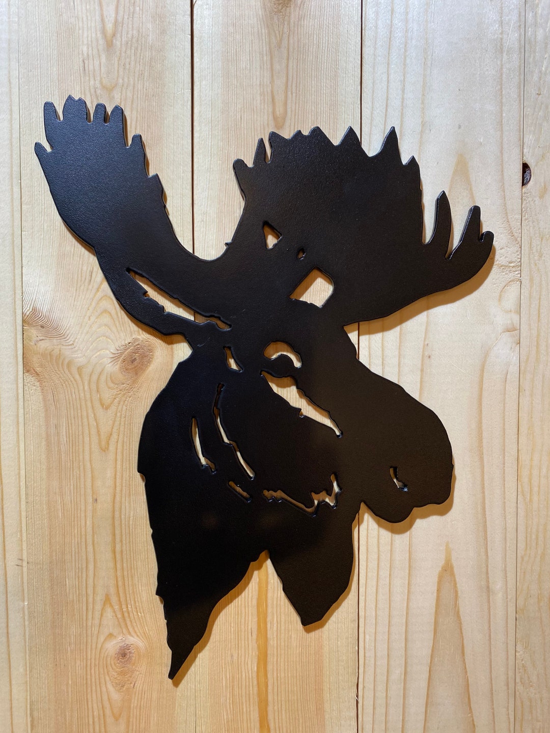 Moose Metal Wall Decor - Etsy