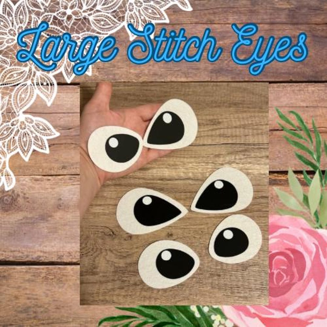 Felt Stitch Eyes for Amigurumi, Extra Large Size, Felt Eyes for Crochet ...