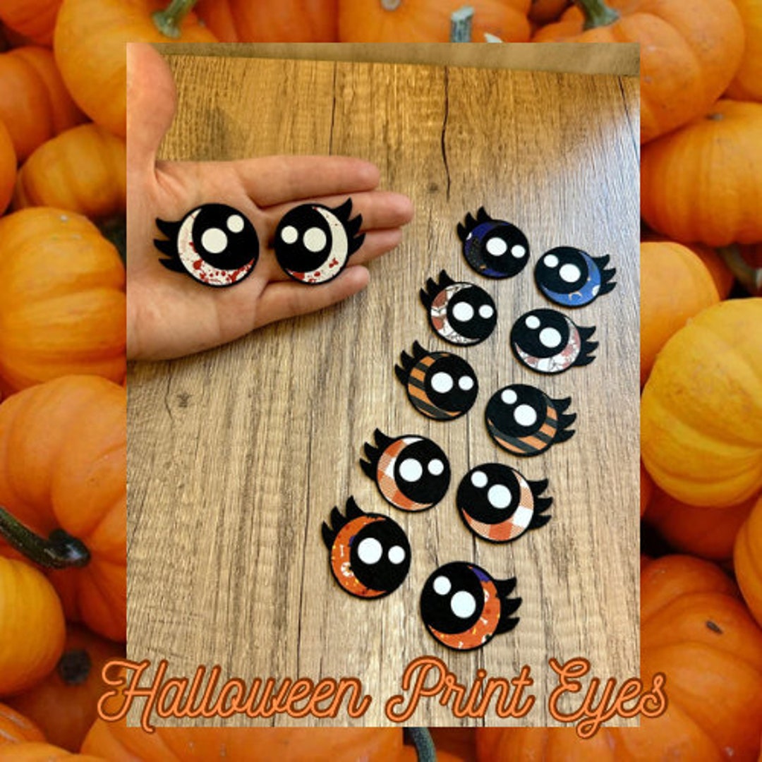 Felt Eyes for Amigurumi, Halloween Kawaii Eyelash, Limited Edition ...