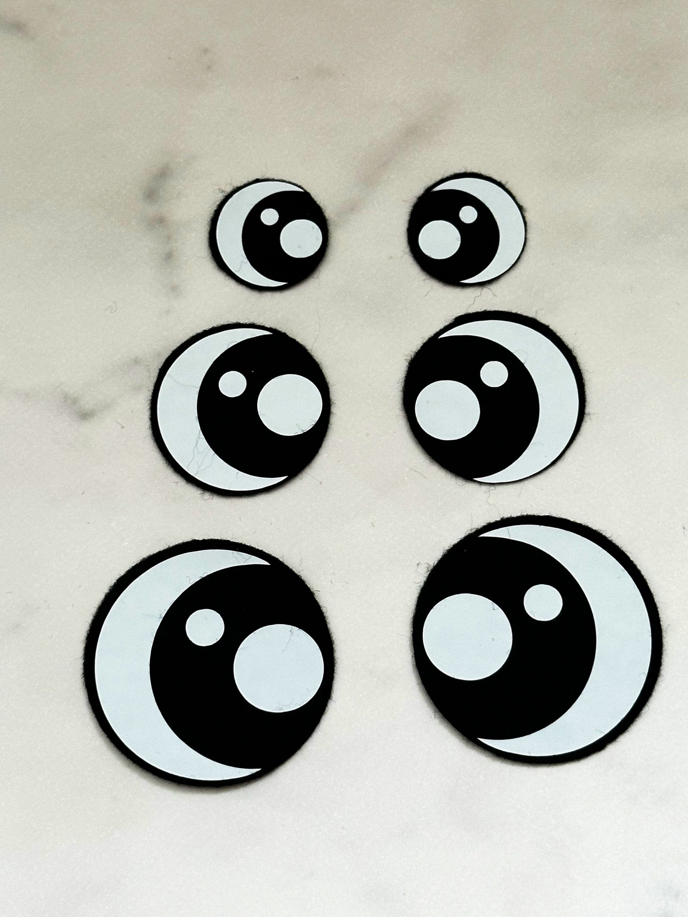 Felt Eyes Kawaii Moon Eyes for Amigurumi, Felt Eyes for Crochet, Felt ...