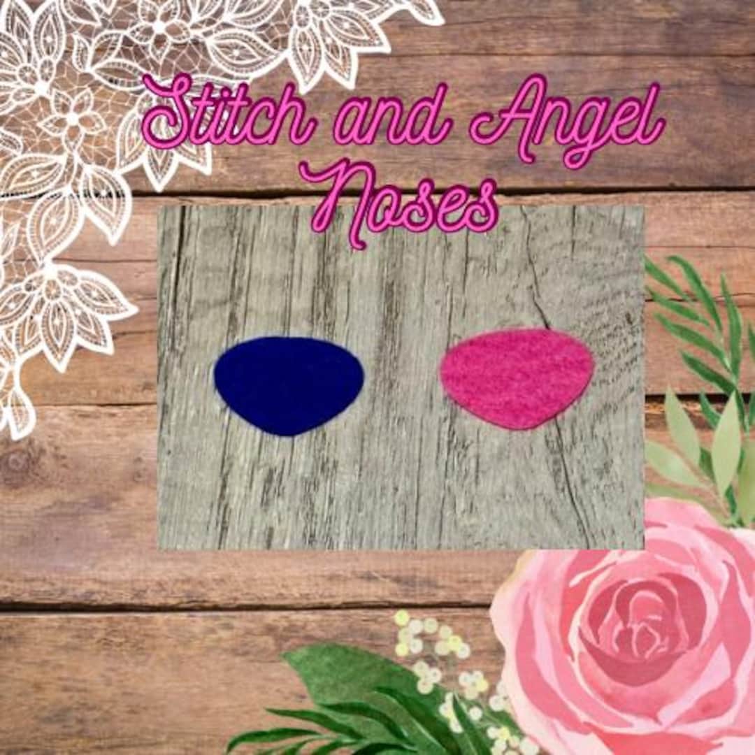 Felt Stitch Nose for Amigurumi, Angel Nose, Felt Eyes for Crochet ...