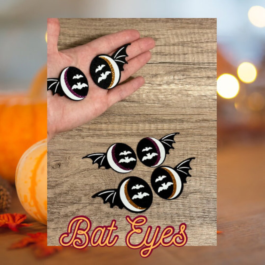 Felt Eyes for Amigurumi, Bat Eyes, Hallowee,fall Theme, Felt Eyes for ...