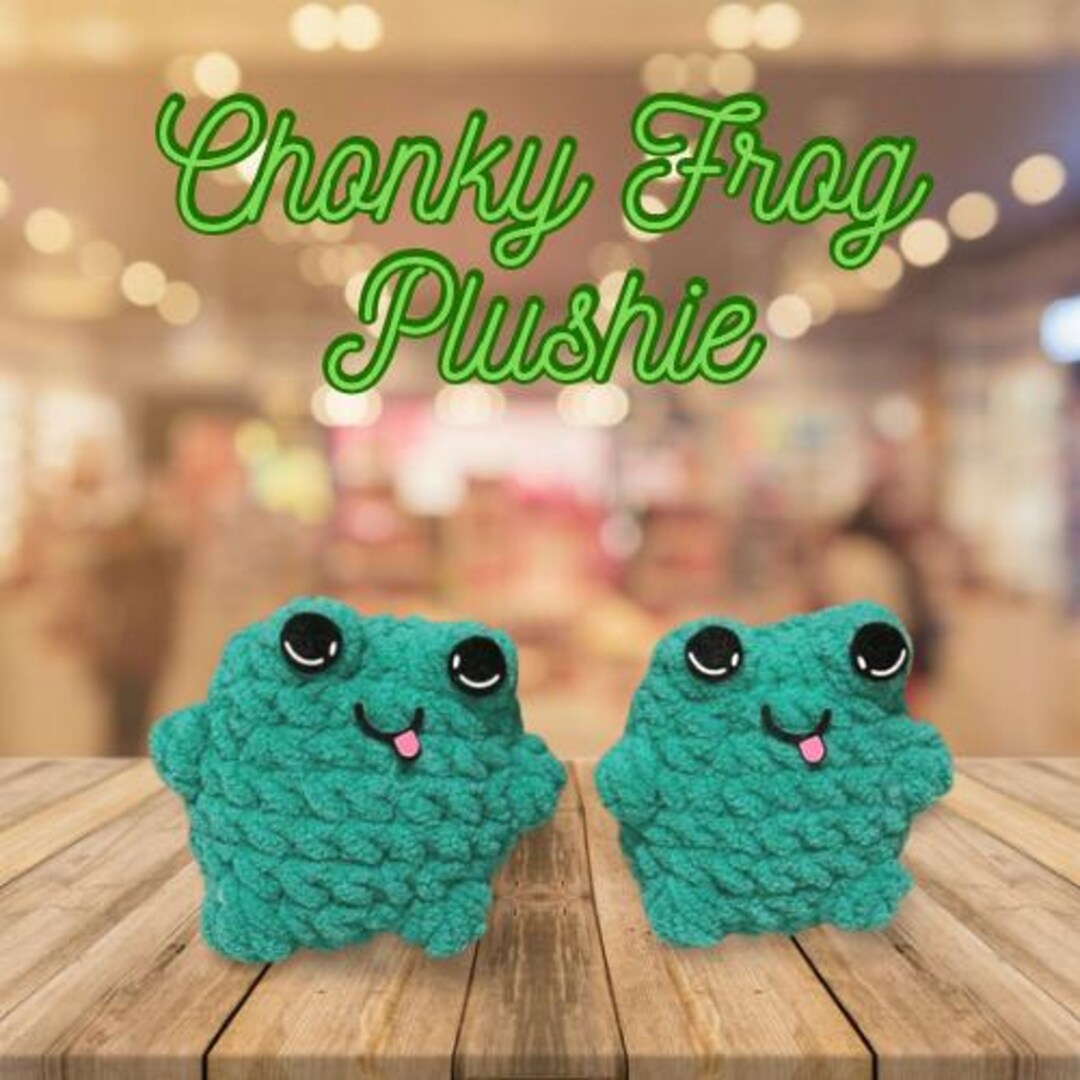Ready to Ship Chonky Frog, Crochet Plush Frog, Cute Frog, Soft Frog ...