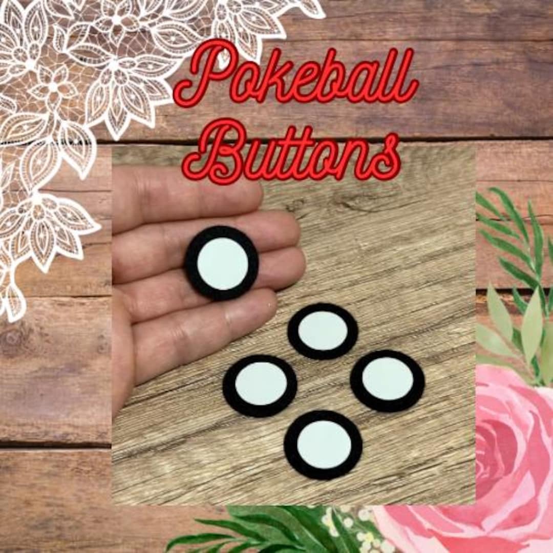 Felt Buttons for Pokemon Pokeball Crochet Pattern, Felt Accessories ...