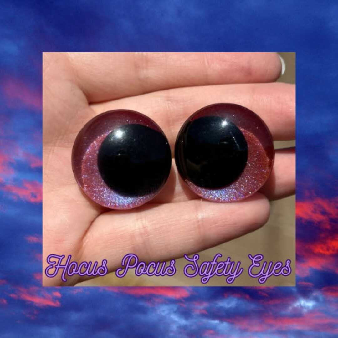 Handpainted Offset Kawaii Safety Eyes, Hocus Pocus, Glitter Eyes ...