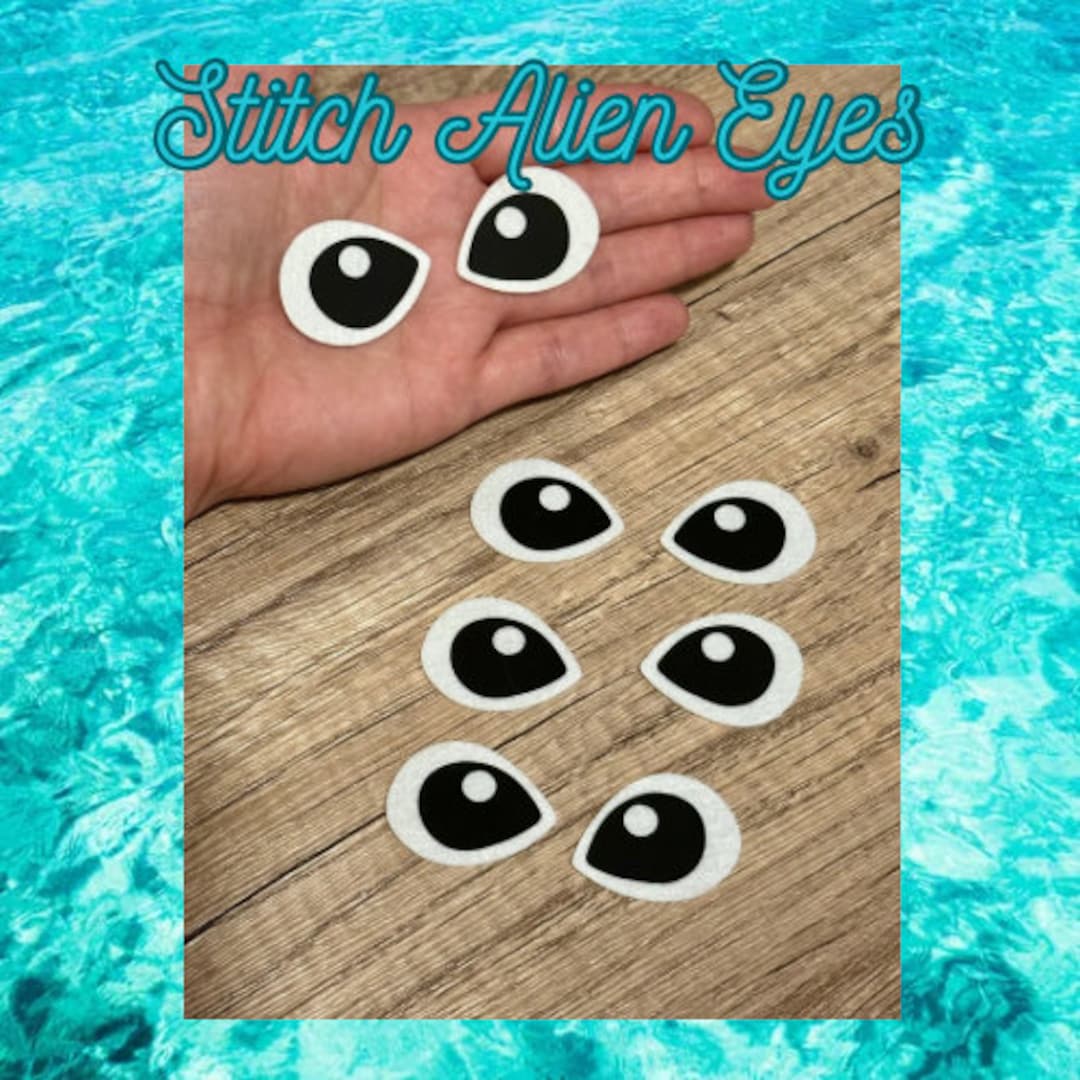 Felt Stitch Eyes for Amigurumi, Felt Eyes for Crochet, Alien Eyes, Felt ...