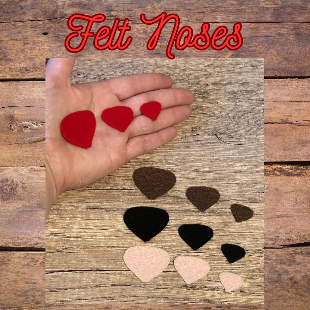 Felt Noses for Amigurumi Bear Reindeer and Plush Crochet Crafts, 10 ...