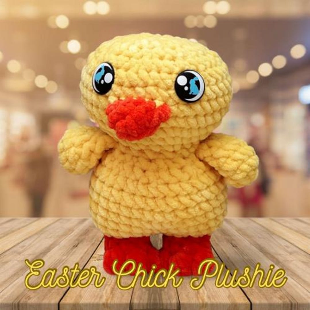 Ready to Ship Crochet Chick Plush Toy, Handmade Crochet Toy, Crochet ...