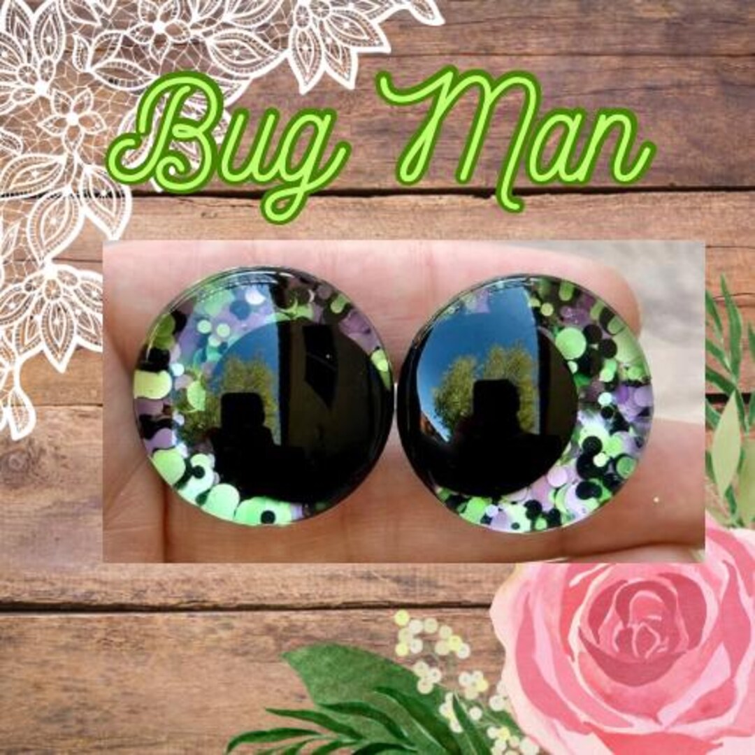 Handpainted Offset Kawaii Safety Eyes, Bug Man, Sandworm Bug Man, It's ...