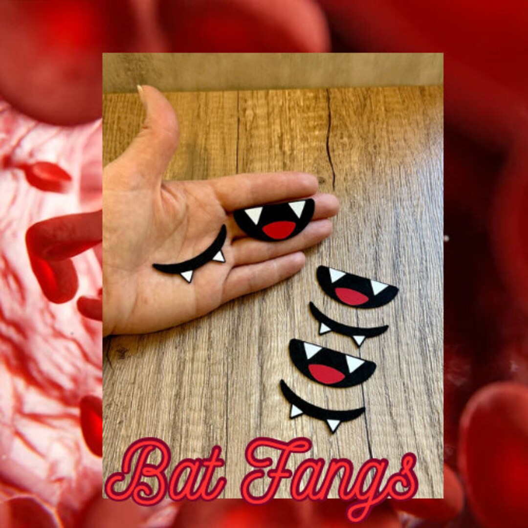 Felt Fangs for Amigurumi Bat, Halloween, Fall Theme, Felt Mouths, Bat ...