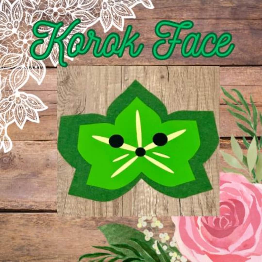 Felt Face for Korok Crochet Amigurumi, Video Game Creature, Gamer ...