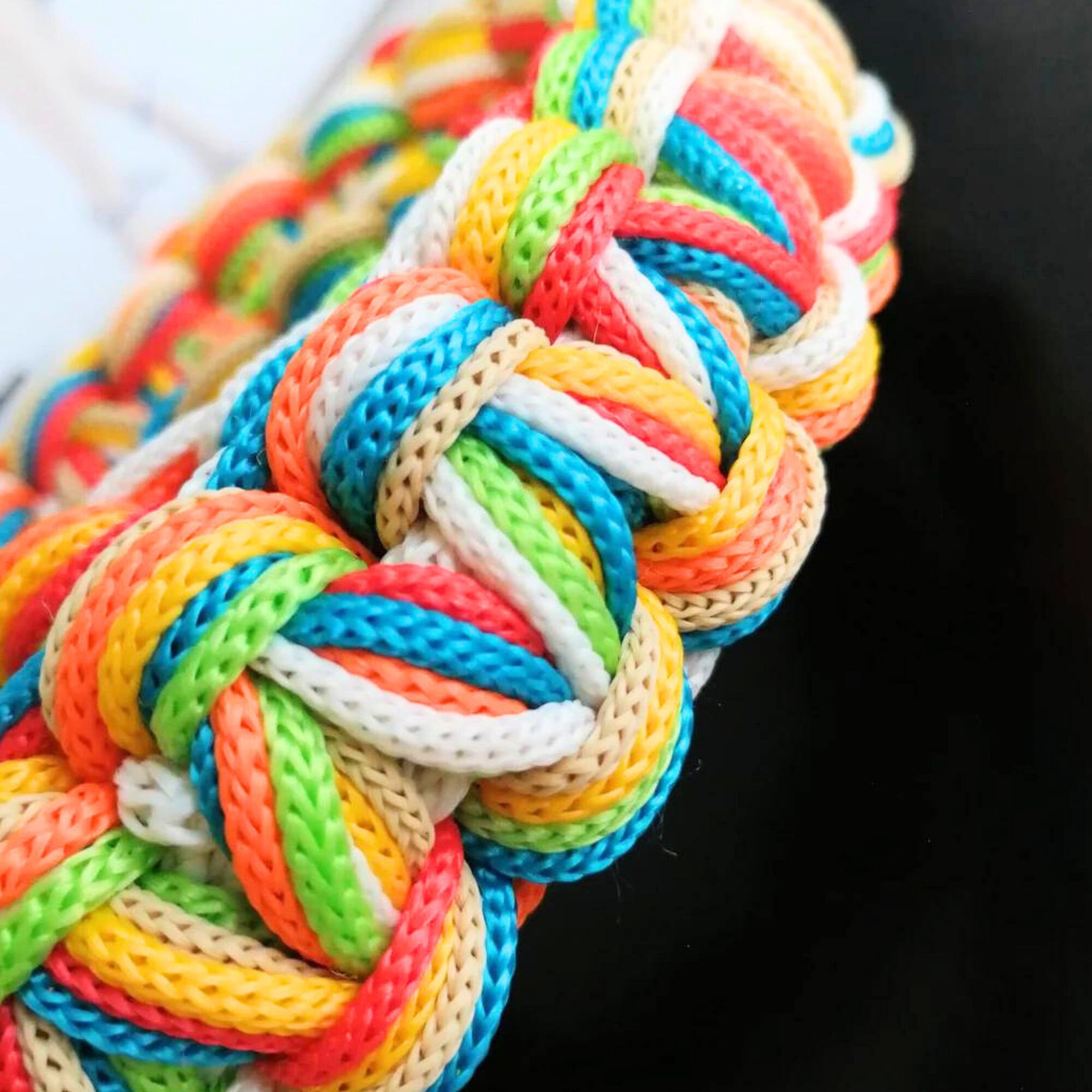 Handmade Macramé Strap, Vibrant Multicolour Bag Thong, Colourful ...