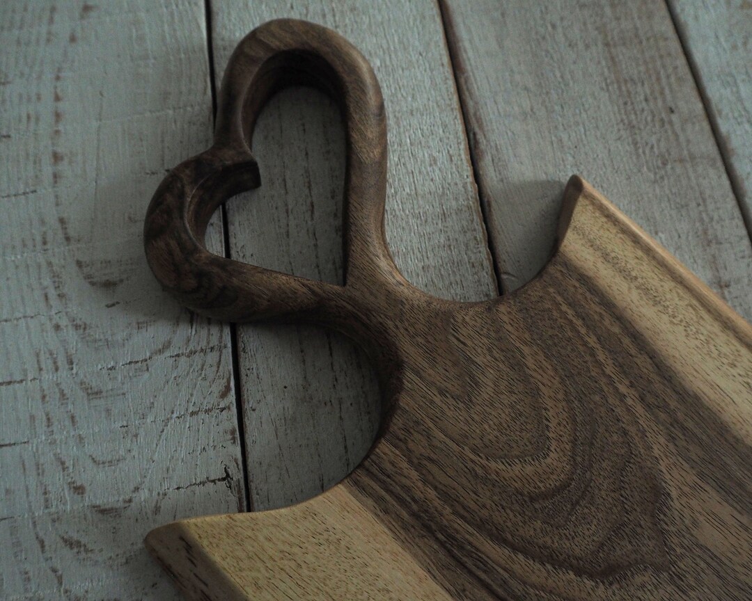 The True Love Board Rustic Serving Board With Heart-shaped - Etsy